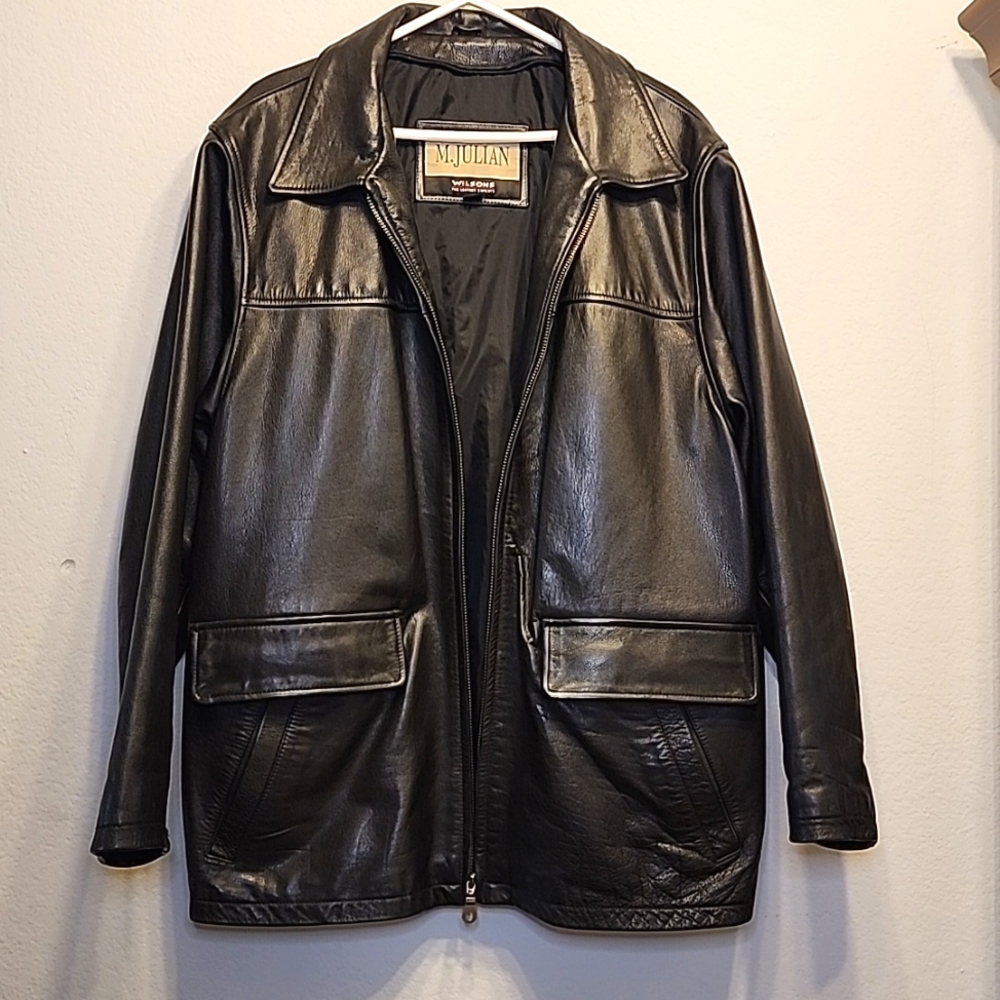 Wilsons M Julian Leather Jacket - Gem